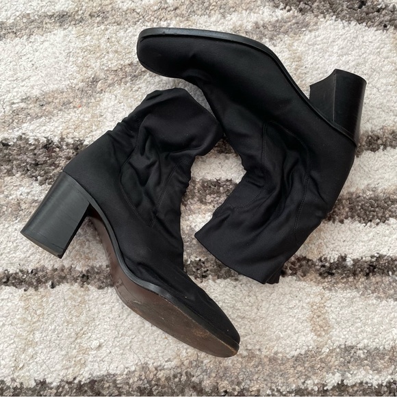 Shoes | Armando Pollini Vintage Black Sock Boots | Poshmark